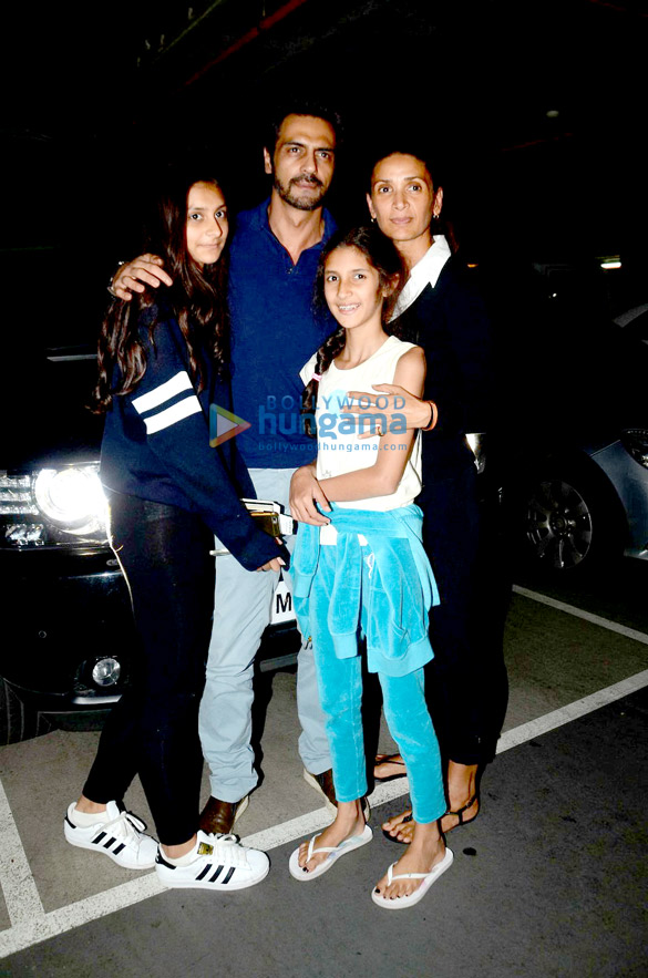 Arjun Rampal receives his wife & kids at the airport | Parties & Events ...
