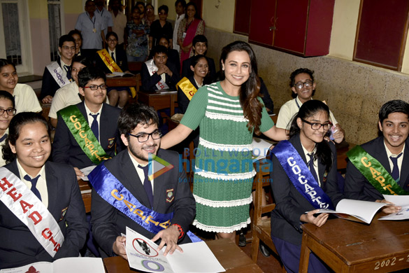 Rani Mukerji launches the song ‘Oye Hichki’ from Hichki at her alma ...