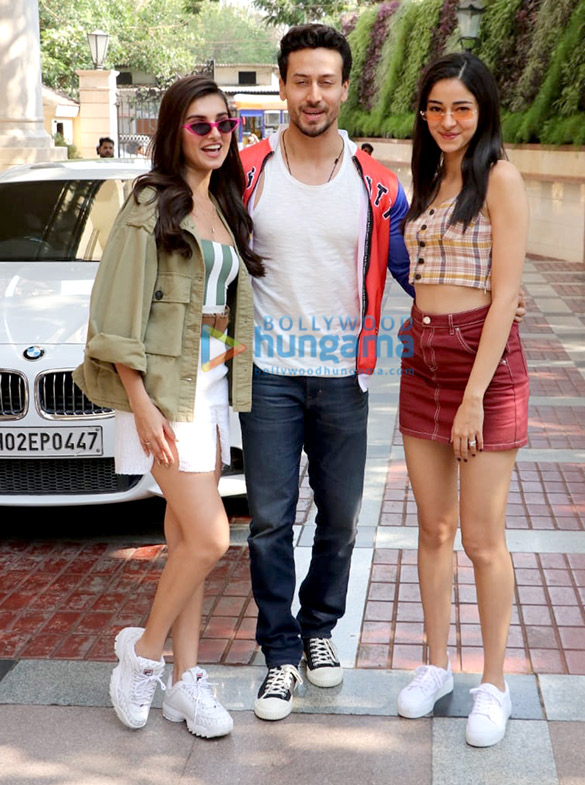 Tiger Shroff, Tara Sutaria and Ananya Pandey snapped during Student Of ...