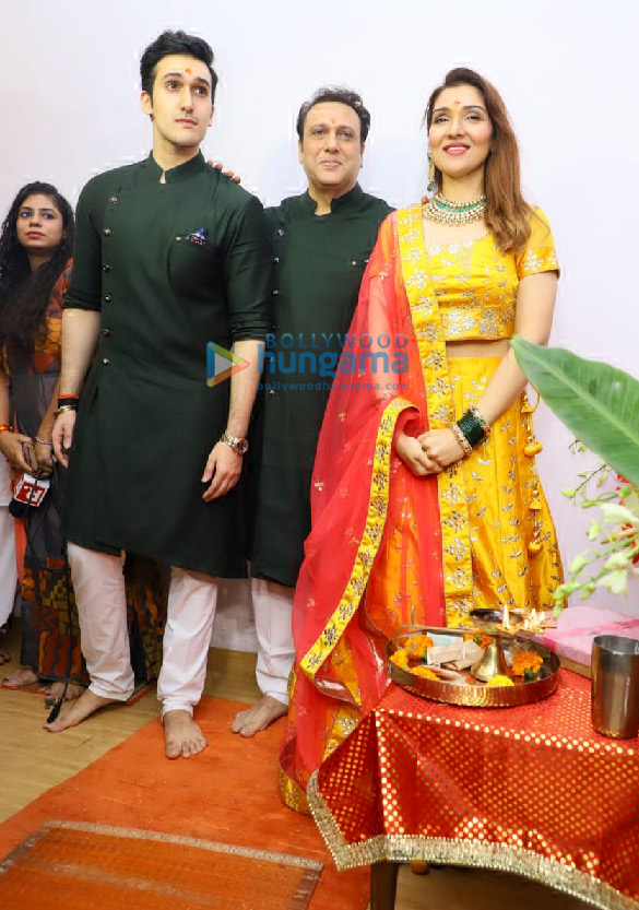 Photos Govinda snapped with his family during Ganpati puja at his ...